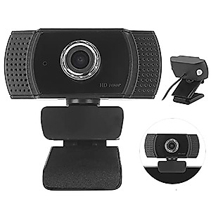 ASHATA 753 1080P Webcam,HD Webcam USB Computer Camera with Builtin Digital Microphone for PC,Video Camera Webcam for Online Teaching Video Calling Recording Conferencing