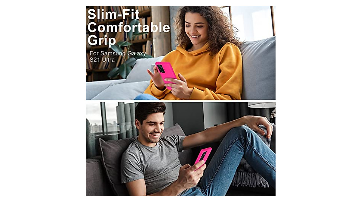 DEENAKIN for Samsung Galaxy S21 Ultra Case Silicone,Silky Smooth ...