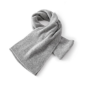Villand 100% Cashmere Scarf for Women, Lightweight Cashmere Pashmina Wrap Scarf (Gray)