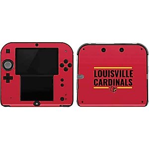 Skinit Decal Gaming Skin Compatible with 2DS - Officially Licensed College Louisville Cardinals Striped Design