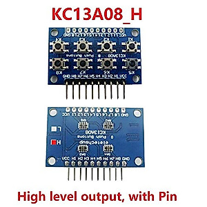 eletechsup 8-Button High Level Push Buttons Module 8 Keyboard Keypad for Arduiuo Due Breadboard Leonardo Zero TRE Micro Banana pi STM32 with pin (1)