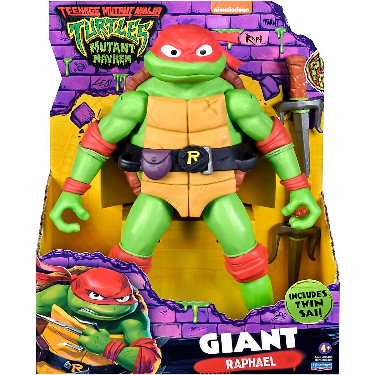 Teenage Mutant Ninja Turtles: Mutant Mayhem 12” Giant Raphael Figure by Playmates Toys