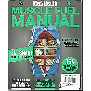 MEN'S HEALTH MAGAZINE, MUSCLE FUEL MANUAL EAT SMART MAXIMUM GAINS PRINTED IN UK