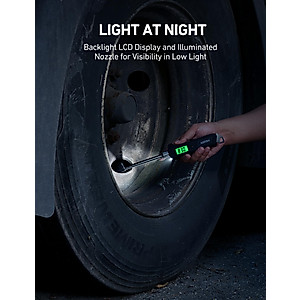 AstroAI Digital Tire Pressure Gauge 230 PSI Heavy Duty Dual Head Stainless Steel Made for Truck and RV with Backlit LCD and Flashlight Car Accessories