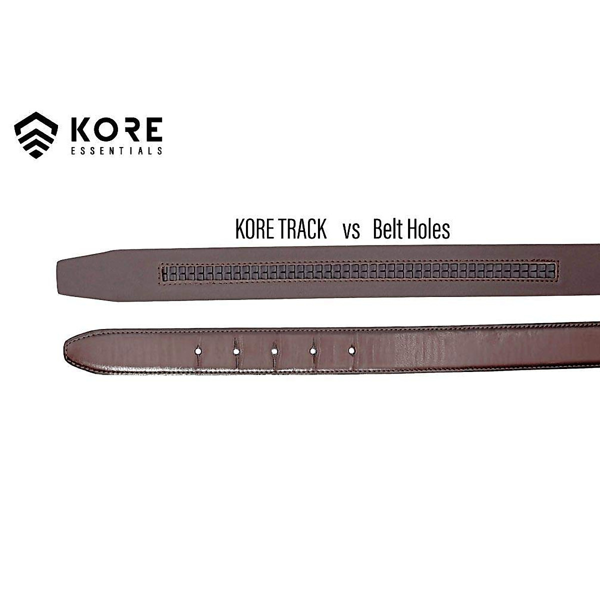 KORE Men’s Full-Grain Leather Track Belt | “Endeavor” Alloy Buckle