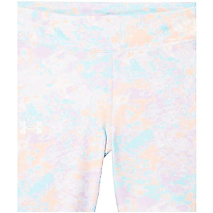 Under Armour Girls' HeatGear Armour Print Bike Shorts, Purple Note (523)/White, Youth Large