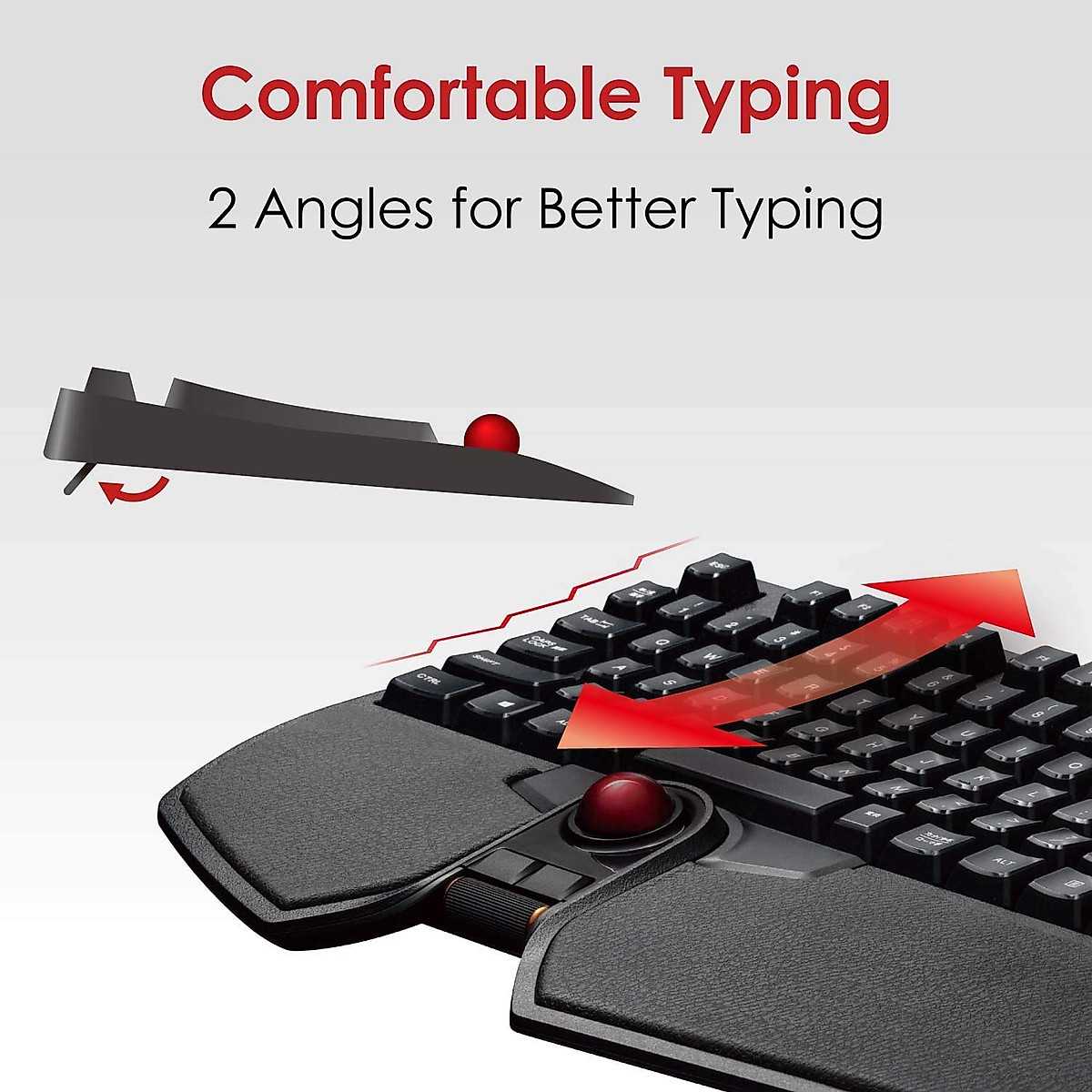 ELECOM Japanese Layout Wired Keyboard with Built-in Trackball & Scroll Wheel, Pointing and Scrolling Feature, Precise Control, for Gaming, Ergonomic Comfort, Windows Mac (TK-TB01UMBK)