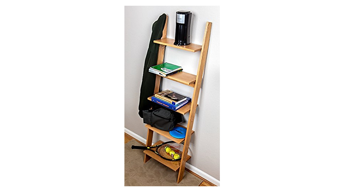 Premium Leaning Ladder Shelf – Easy Setup & USA Made