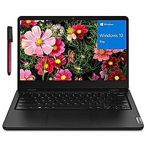 Lenovo Windows 10 Pro Business Laptop, 14" Anti-Glare Display, AMD 3015e Processor up to 2.3GHz, 4GB DDR4 RAM, 64GB eMMC, WiFi 6, BT 5.2, Type-C, Webcam, Black, Broag 64GB Flash Drive