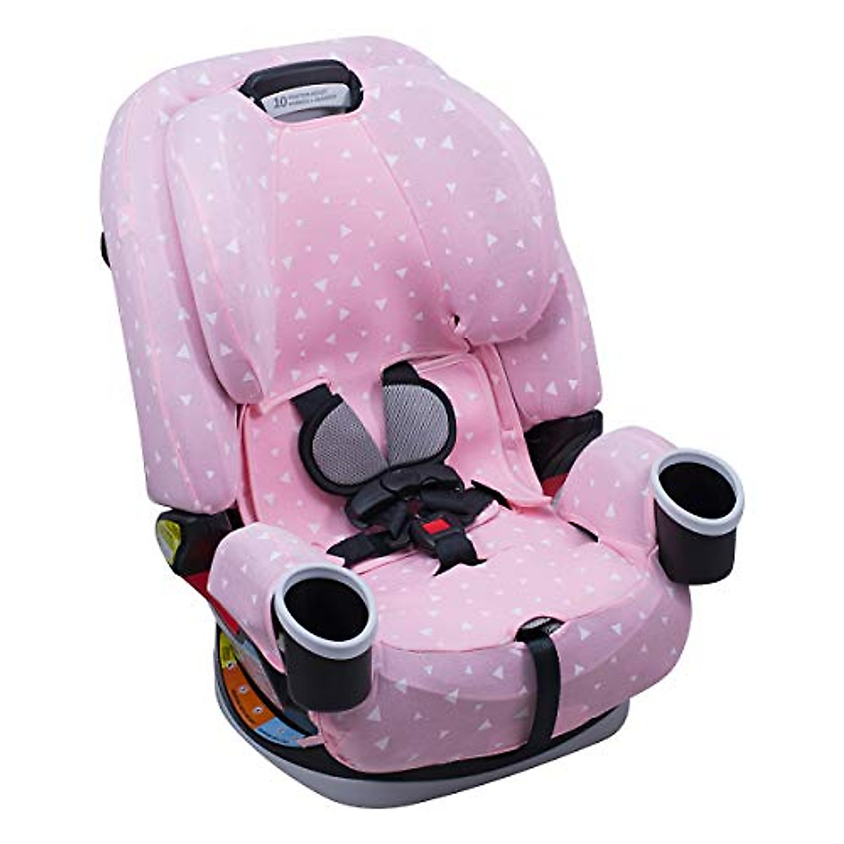 JYOKO Kids Cotton Cover Liner for car seat Compatible with Graco 4Ever DLX 4-in-1 (Pink Sparkles)