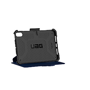 URBAN ARMOR GEAR UAG Designed for iPad Mini Case (6th Gen, 2021) Rugged Smooth Exterior Material Heavy Duty Multi-Angle Viewing Folio Stand with Pencil Holder Metropolis SE Protective Cover, Mallard