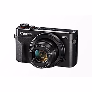 Canon PowerShot Digital Camera [G7 X Mark II] with Wi-Fi & NFC, LCD Screen, and 1-inch Sensor - Black, 100-1066C001