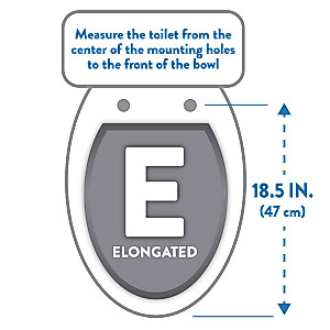 Clorox Elongated Wood Toilet Seat with Easy-Off Hinges-Wiggle Free Design