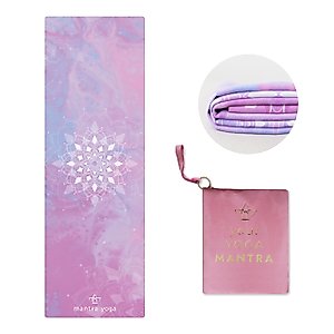 Mantra Yoga Travel PRO 1.5mm - Foldable Fitness & Exercise Mat with Bag | Lightweight, Compact & Eco-Friendly | Non-Slip & Washable | For All Types of Yoga | 72" L x 24" W