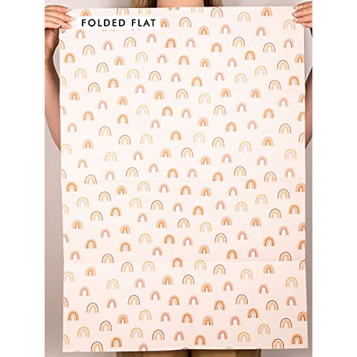 Central 23-6 Wrapping Paper Sheets - Pastel Rainbows - Birthday Gift Wrap for Women Girls Kids - Easter Paper - Baby Shower - Eco and Made in the UK