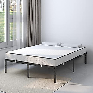 Upcanso 6 PCS Mattress Non Slip Gaskets Metal Pad Helps Stop Mattress and Topper from Sliding, Easy to Install, Strong Durable Iron Baffle Grips Prevent Slipping, White