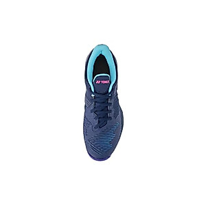 YONEX Women's Sonicage 2 All-Court Tennis Shoes, Navy/Blue Purple (US Size 9.5)