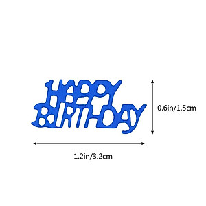 Hrovsur Happy Birthday Confetti for table - Blue Table Confetti Sprinkling Scatter Blue Birthday Decoration Party Supplies, Blue and Silver Birthday Decorations, Party Supplies (Blue and Silver)