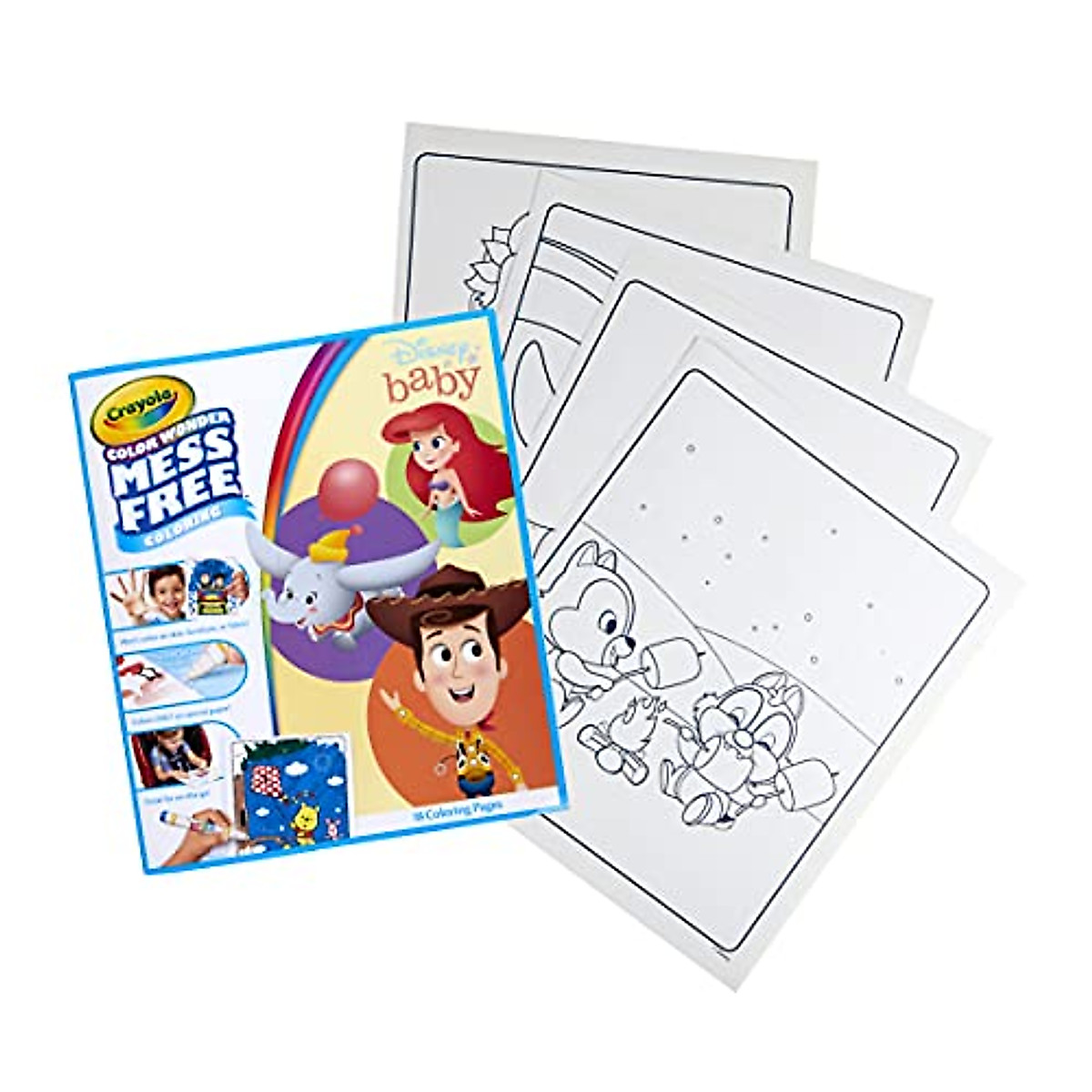 Crayola Color Wonder Disney Baby Characters, Mess Free Coloring Pages, Gift for Kids, Age 3, 4, 5, 6 & Puppy Dog Pals, Color Wonder Book, 18 Mess Free Coloring Pages, Gift for Kids, 3, 4, 5, 6