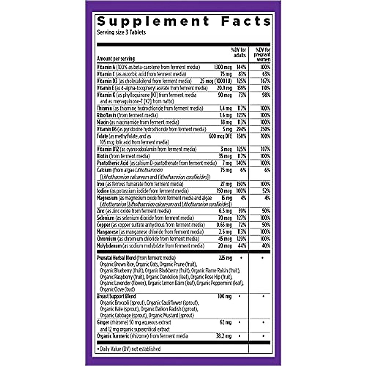 New Chapter Advanced Perfect Prenatal Vitamins - 192ct, Organic, Non-GMO Ingredients for Healthy Baby & Mom - Folate (Methylfolate), Iron, Vitamin D3, Fermented with Whole Foods and Probiotics
