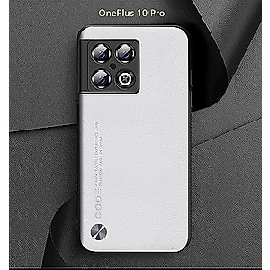 Puxssul for OnePlus 10 Pro 5G Case, Soft TPU Artificial Leather case,Extremely Light Ultra-Light Camera Protection Leather Cover Case for OnePlus 10 Pro 5G (White)