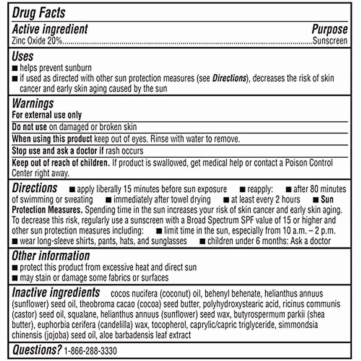 Coppertone Pure and Simple Mineral Sunscreen Stick SPF 50, Water Resistant, Hypoallergenic, Face Sunscreen with Broad Spectrum UVA/UVB Protection, 0.49 oz Stick