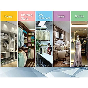 ZMDREAM Plastic Garment Bags Transparent Clothing Cover for Dresses and Suits Dry Cleaner Covers Pack of 50 (23Wx35L)