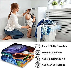 Inside Blankets Out Kids Boys Throws Blanket Soft Lightweight Plush Cozy Cartoon All Seasons Blanket Movie Gifts for Bed Sofa Emotion 40"x50"