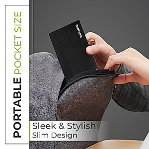 SUHSAI External Portable Hard Drive 500GB USB 2.0 HDD Storage and Backup Hard Disk Memory Expansion – Ultra Slim 2.5” Harddrive Compatible with PC, MAC, Laptop, Desktop Computer (Black)