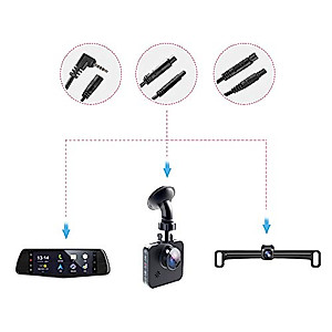 PixelMan Backup Camera Extension Cable,16.5ft 5 Pin Male to Female Rear View Camera Extension Cord for Dash Cam Mirror Cam Rearview Camera,Reverse Camera Wire for Car Pickup Truck SUV Van Rv Trailer