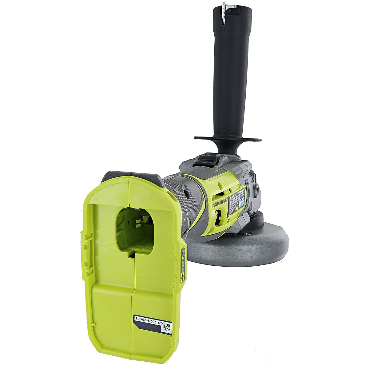 Ryobi P423 18V One+ Brushless 4-1/2" 10,400 RPM Grinder and Metal Cutter w/ Adjustable 3-Position Side Handle and Onboard Spanner Wrench (Battery Not Included, Power Tool Only)