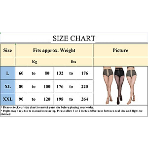Verdancy 1 Pair of Super Extendable Plus Size Women’s Sheer Shimmery Stockings for 264lbs Footed Pantyhose High Waist Tights, 1 Pair of Sand Crotch Opening, XX-Large