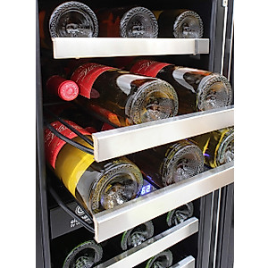 Vinotemp 28-Bottle Dual-Zone Wine Cooler (Stainless)