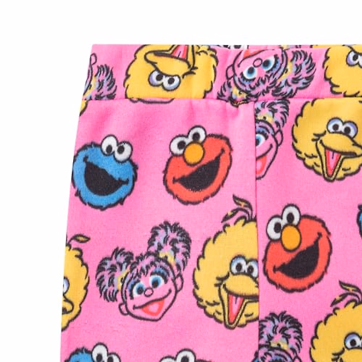 Sesame Street Elmo, Cookie Monster, Big Bird and Abby Cadabby Girls Long Sleeve Shirt and Pants Set for Infant and Toddler