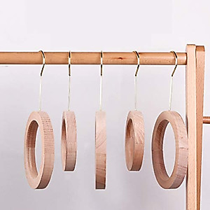 BESPORTBLE Coat Hangers Coat Hangers Wooden Scarf Hanger, Multipurpose Belt/Tie Holder Organizer for Closet - Organizer for Neckties, Shawls Scarves, Pashminas Tie Hanger