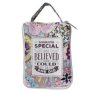 Fab Girl Foldable Tote Bags – Eco-Friendly Shoulder Tote – Reusable Tote Bag or Mom Bag – Multifunctional Utility Tote – Ideal Gift Tote Bag - Someone Special Multicolored Tote Bag, 16x15”