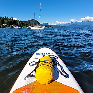 Seamax 10.5 Feet Inflatable SUP Stand Up Paddle Board (Ocean Blue, 10.7FT - L128 xW32 xH6)