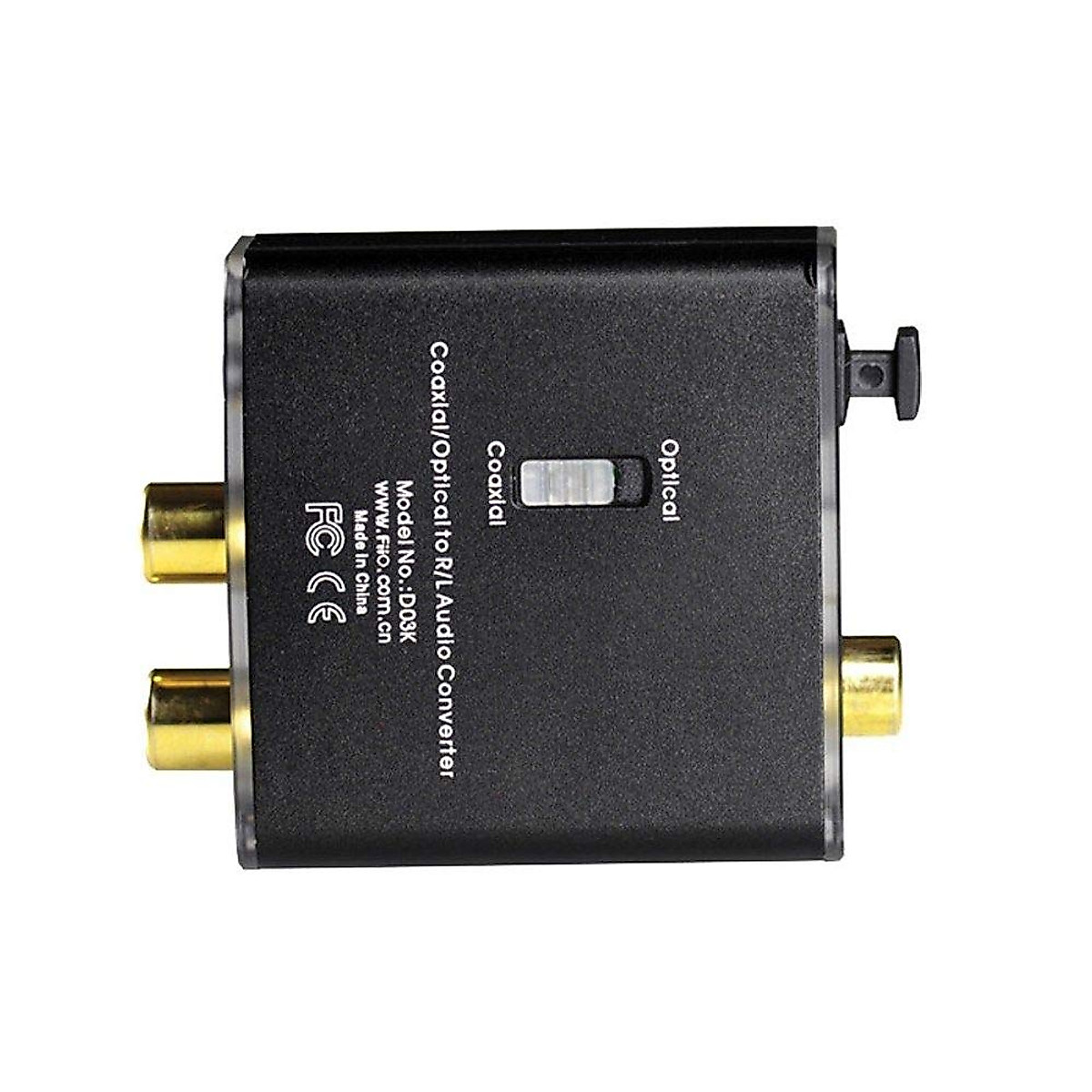 FiiO D3 (D03K) Essential Edition Digital to Analog Audio Converter - 192kHz/24bit Optical and Coaxial DAC - Without AC Adaptor