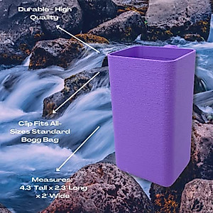 BOGLETS - Organizer Compartment Charm Accessory Compatible with Bogg Bags - Keep Sunglasses or Sunscreen Handy with your Tote Bag - Fits on the Inside or Outside of the Bag (Purple)