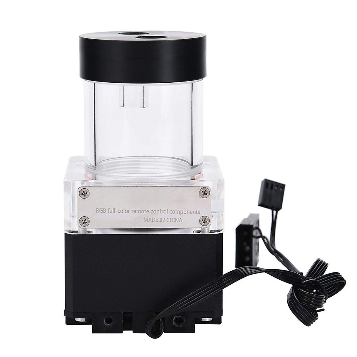 800L/H 8W 7V Water Cooling Pump with 4 Meters Pump Head & LED Power Indicator G1/4 Thread Fast Heat Dissipation CPU Cooling System (12cm Black)