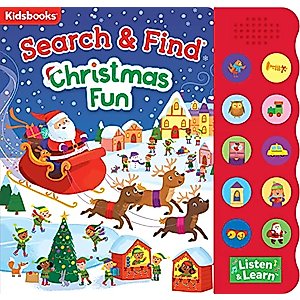 Search & Find: Christmas Fun Sound Book-With 10 Fun-to-Press Buttons, a Perfect Fun-Filled Way to Get Ready for Christmas!