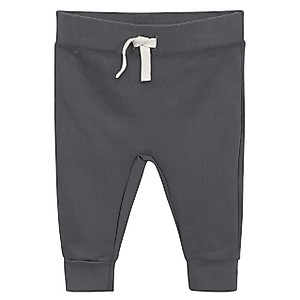 Grow by Gerber Baby Boys 2-Pack Pants, Grey, 3-6 Months