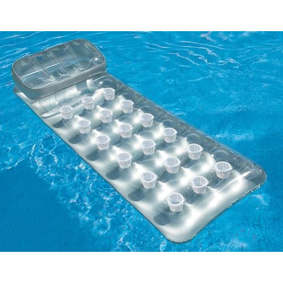 Intex 18-Pocket SUNTANNER, Clear Top/Silver Bottom