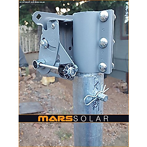 Mars Solar Mount Heavy-Duty Mast Adapter - 2" (OD) to 2" (ID)