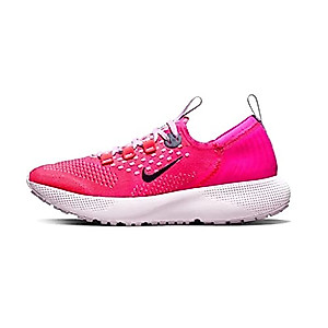 Nike Women's React Escape Run Flyknit Running Shoe, Pink Prime/Blackened Blue, 8.5 M US