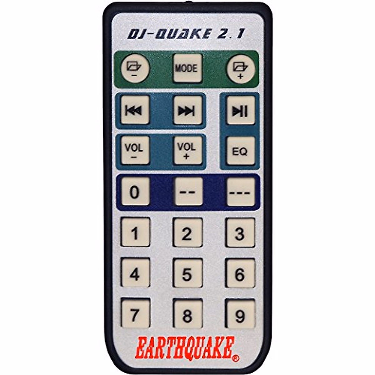 Earthquake Sound DJ-Quake (Ver 2) 12-inch 1200-Watt Subwoofer with Built-In Amplifier, USB/SD, and Bluetooth, Black