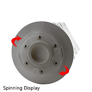 Marketing Holders Spinning Business Card Holder Acrylic Counter Holds 3.5" x 2" Appointment Cards for Hotels and Hospitality Concierge Real Estate Agents Concert Venues Studios 9 Pockets Clear