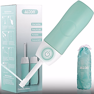 ALTON SHR20265, Non-Electric Toilet Portable Bidet, Retractable Travel Bidet, Green, 400ML