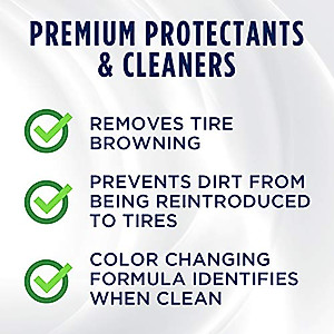 303 Tire and Rubber Cleaner - Preps Tires for Dressing - Fast Acting Foaming Formula - Removes Tire Browning - Safe for All Rubber and Vinyl, 32 fl. oz. (30579CSR)