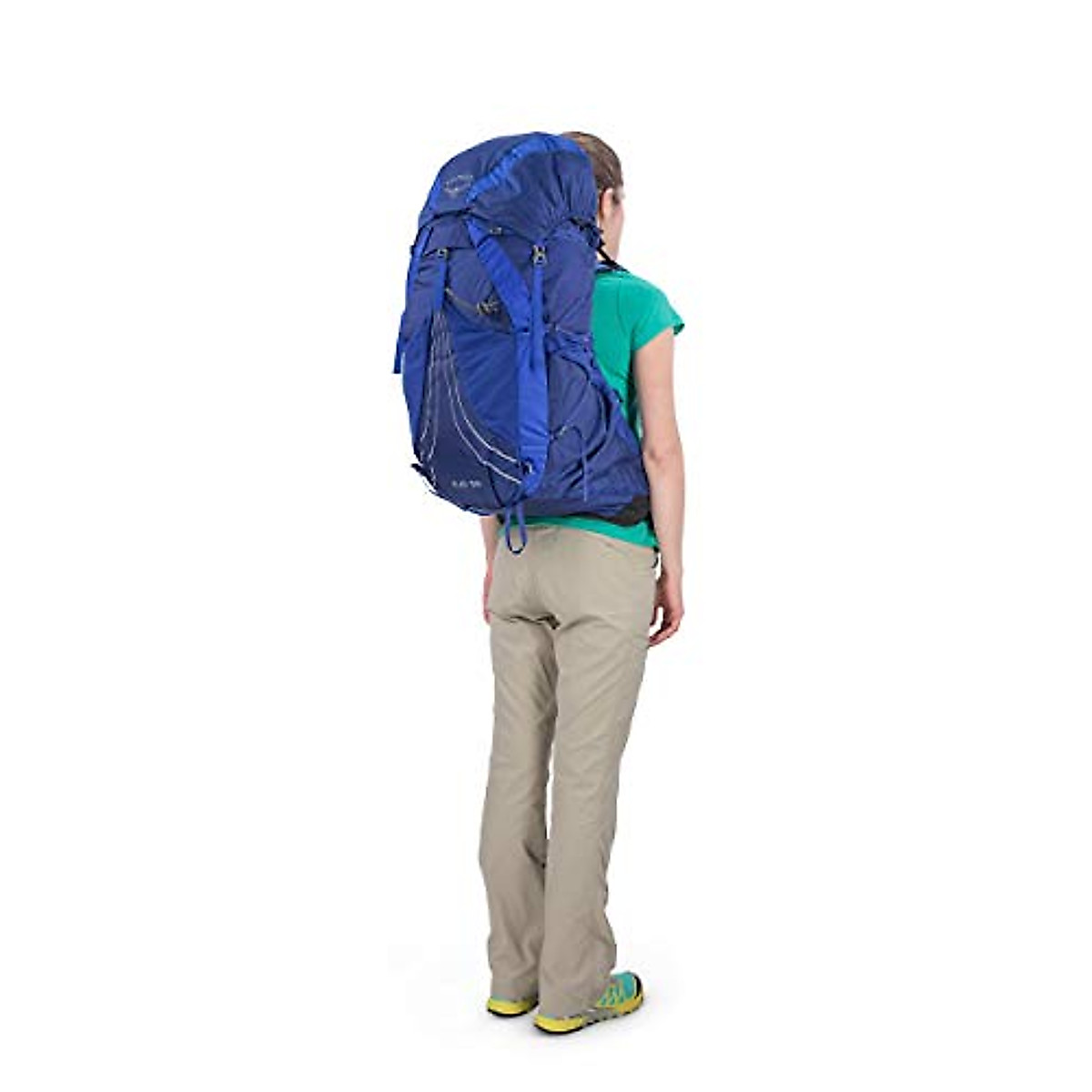 Osprey Packs Eja 58 Women's Backpacking Pack, Equinox Blue, Medium